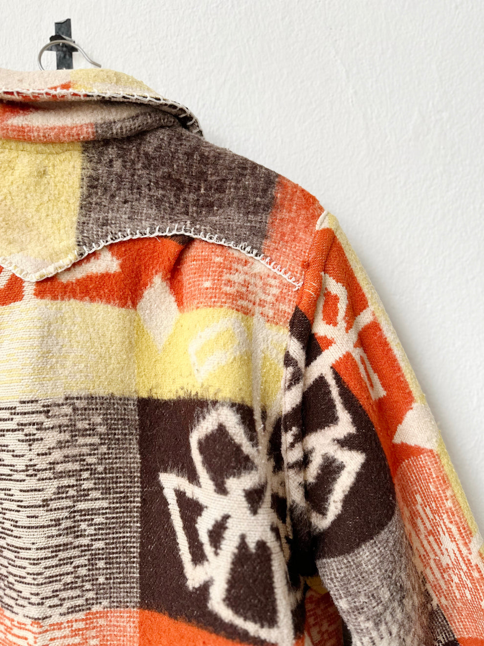 Cath Chore Coat - DDR Orange Abstract Pattern – Vicki Malone