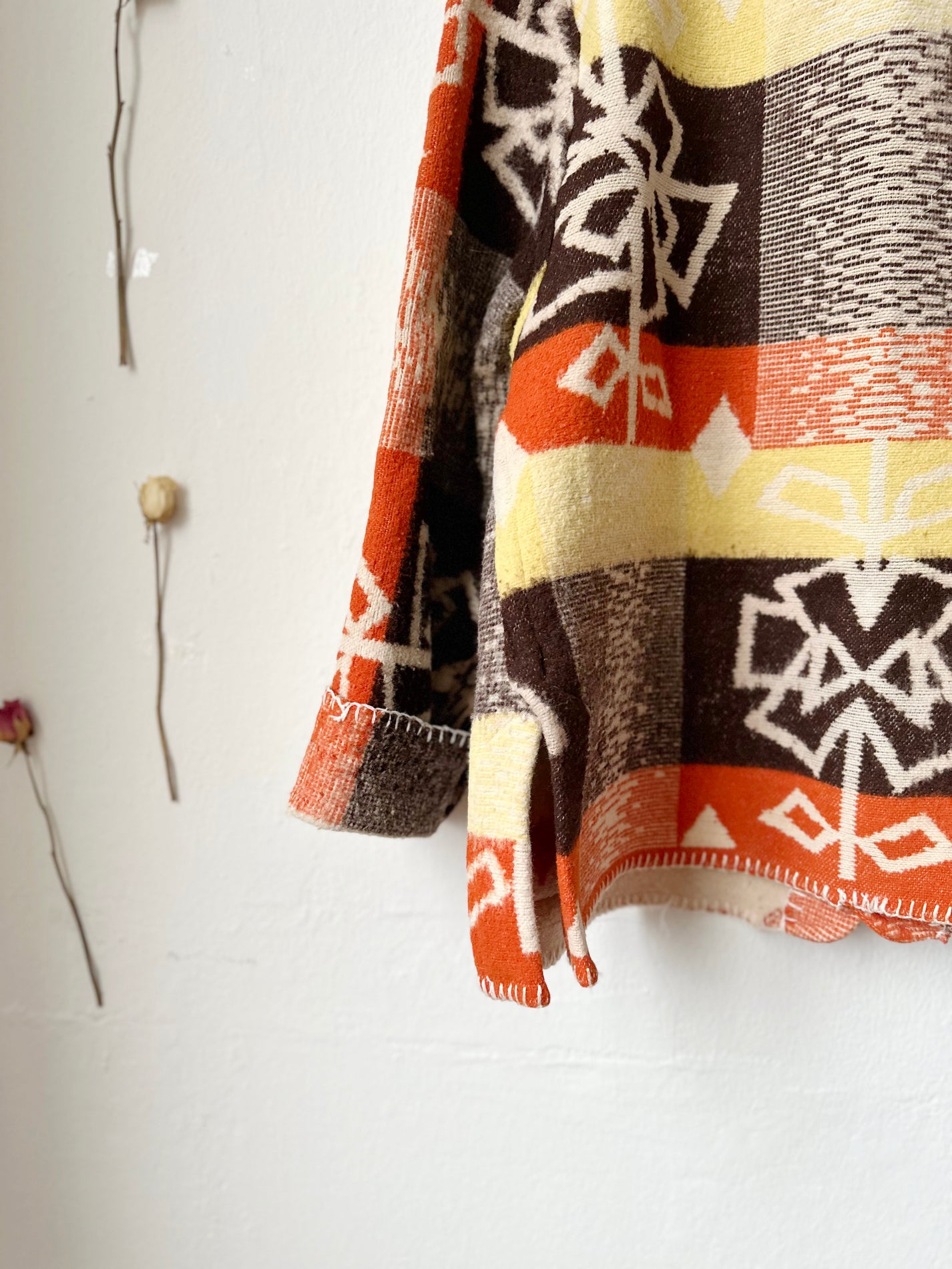 Cath Chore Coat - DDR Orange Abstract Pattern – Vicki Malone